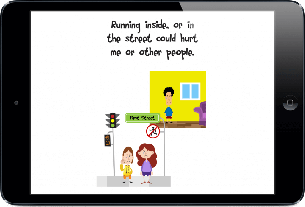 App With a Social Story About Not Running Away From AdultsTouch Autism